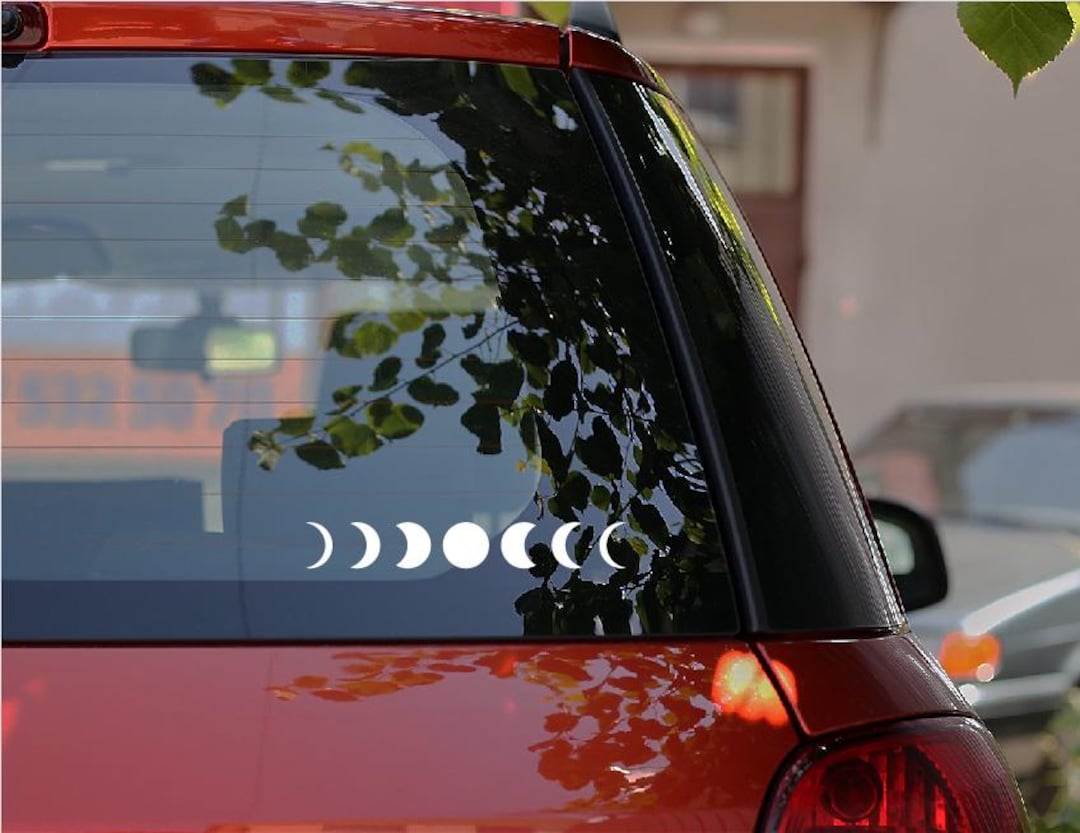 Luna Phase Moon Phase Vinyl Car Decal Sticker Waterproof Weatherproof ...