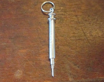 Syringe Needle Charm | Etsy