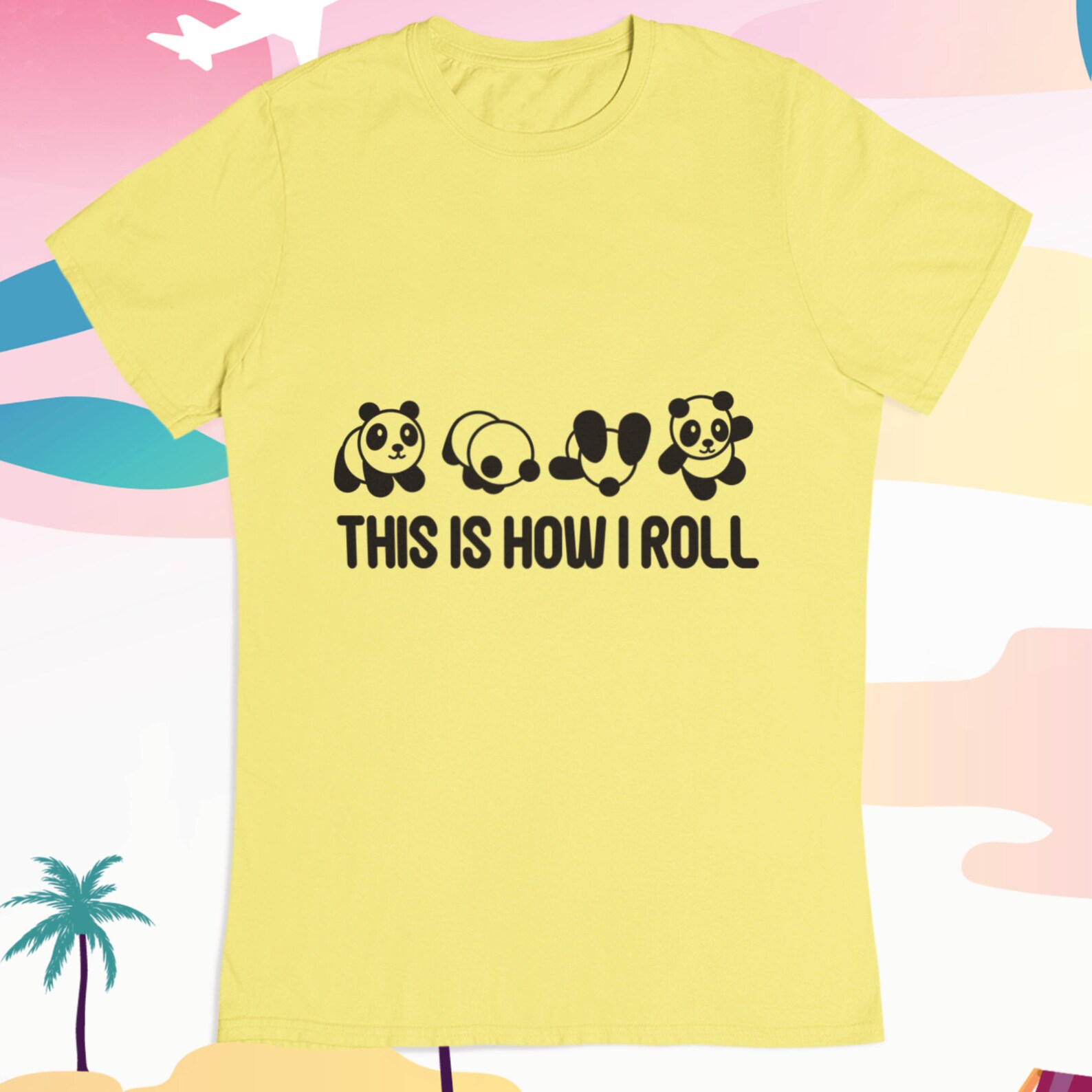 Panda Svg, This is How I Roll SVG, Cute Cartoon Panda Svg, Panda Lover ...