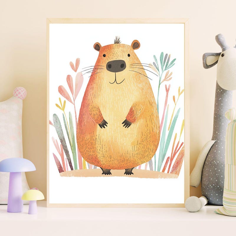 Capybara Art - Etsy