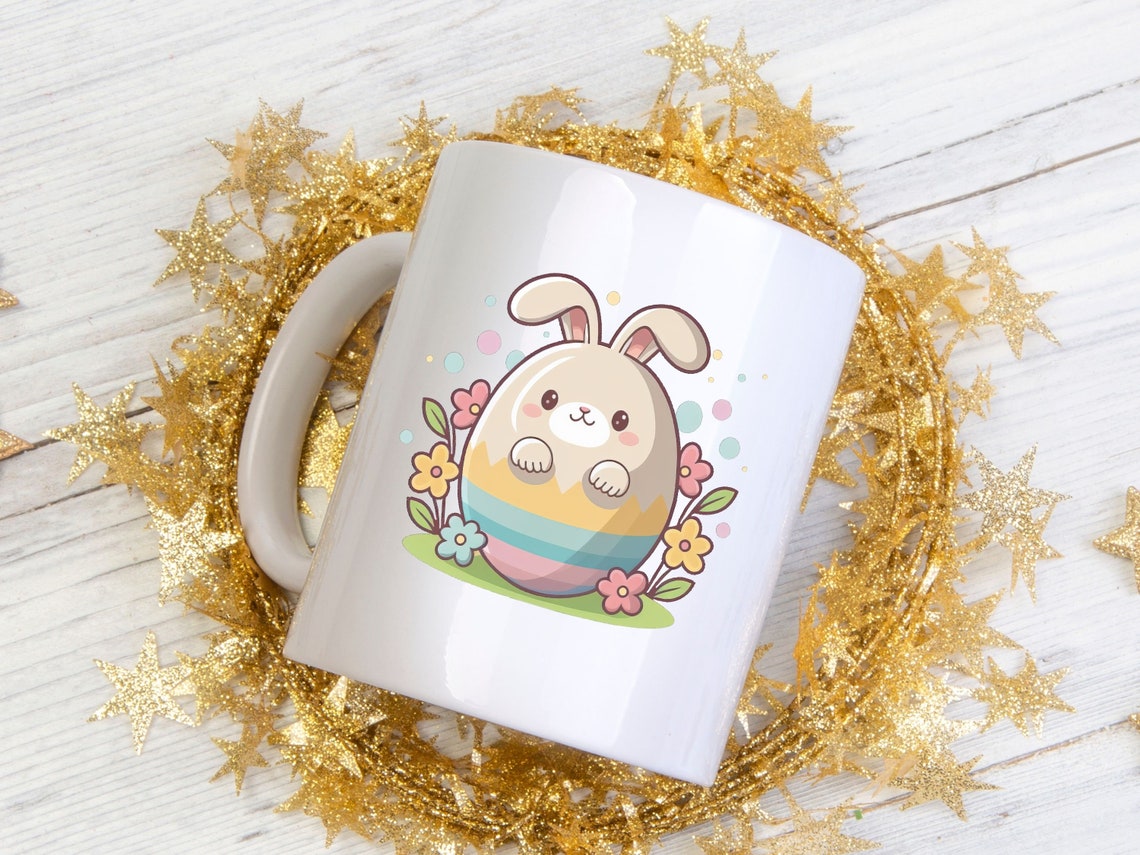 Easter Bunny Clipart Bundle, Cute Cartoon Rabbits, Easter Png, Bunnies ...