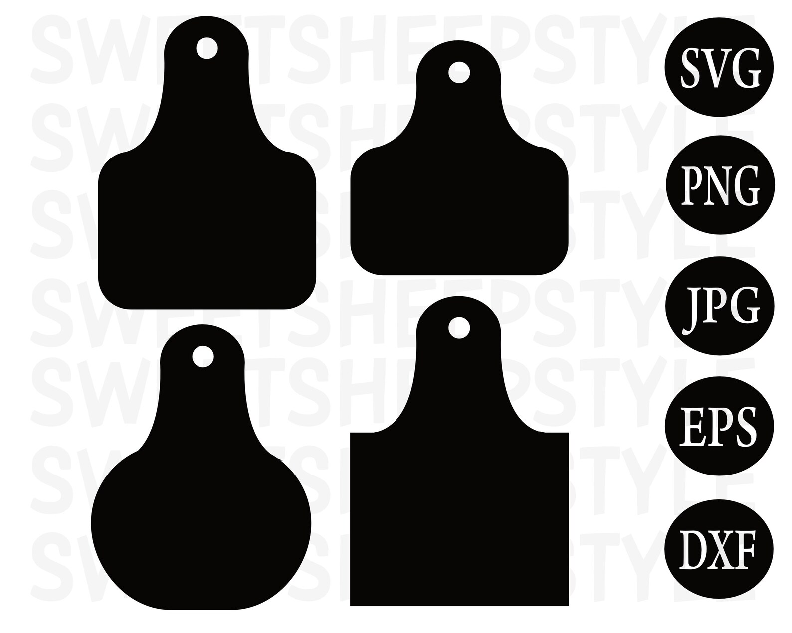 Cow Ear Tag Template