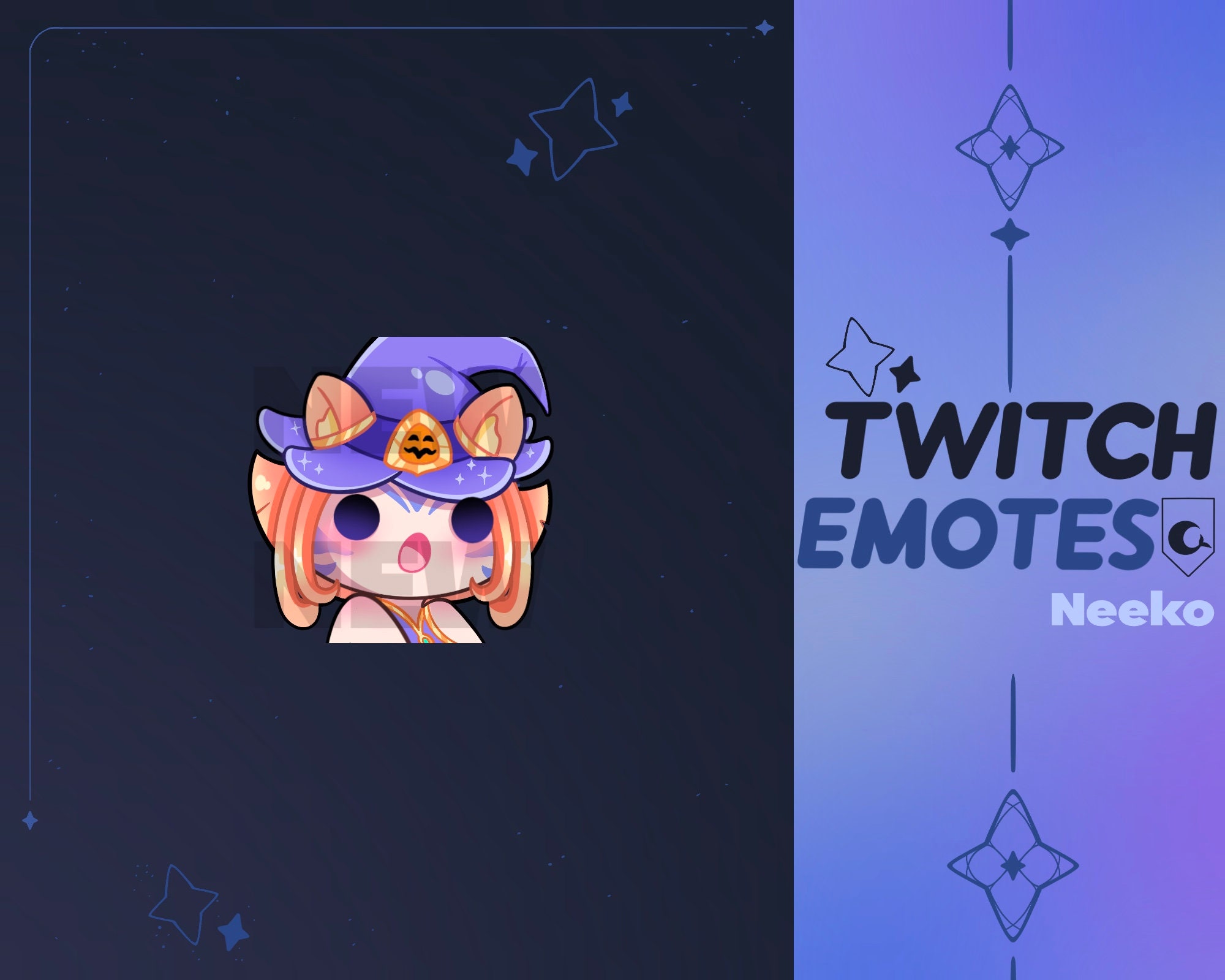 Neeko Bewitching Twitch Emote / Twitch Badge / Cute / Witch / Halloween ...