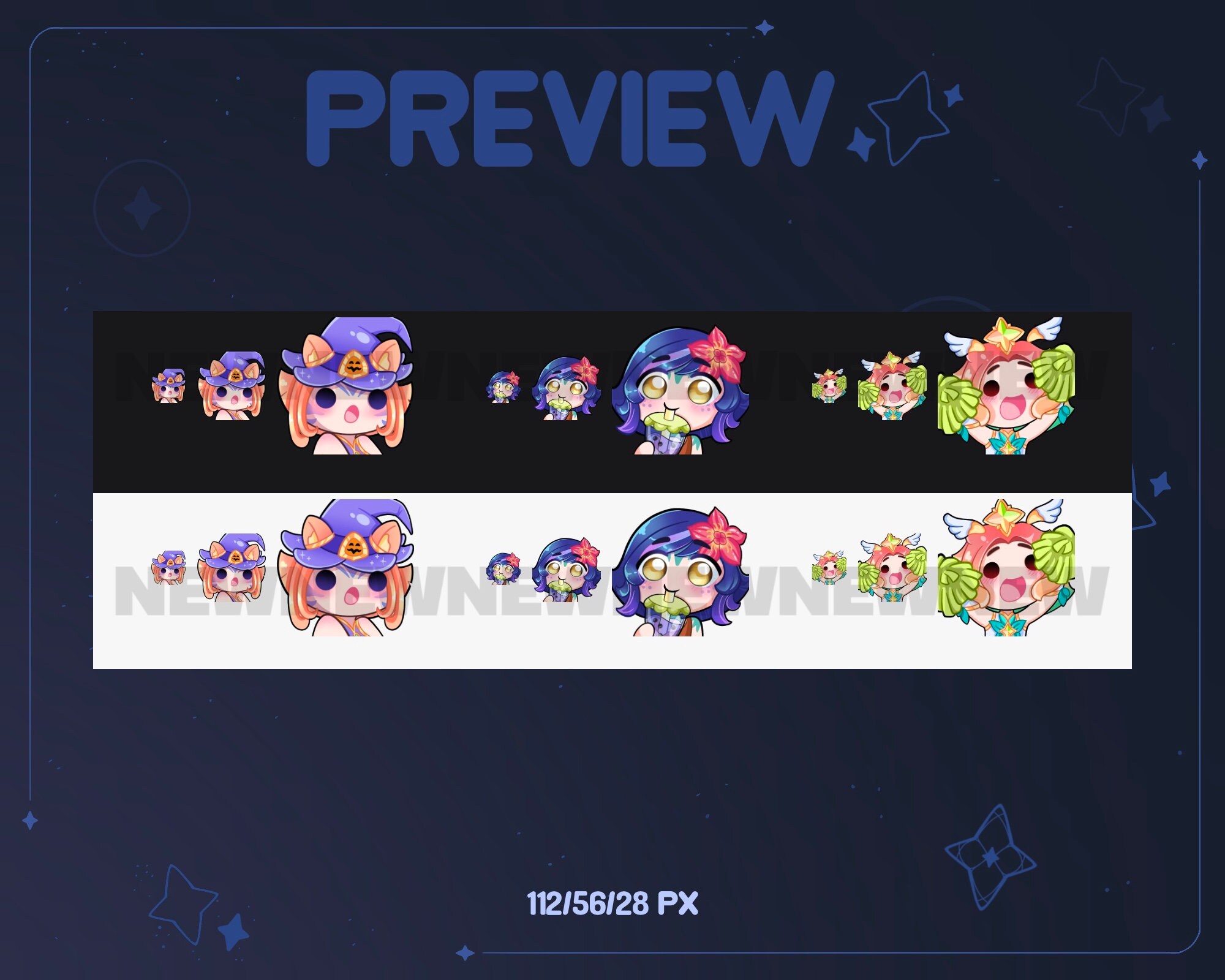 Neeko Trio Twitch Emote / StarGuardian / Bewitching / Cute / - Etsy México