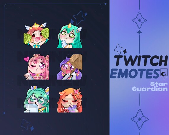 Star Guardian Emotes / Twitch Emote / Twitch Badge / - Etsy