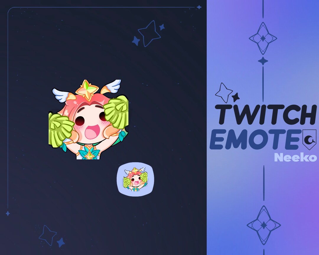 Neeko Star Guardian Twitch Emote / Twitch Badge / Cute / Pastel ...