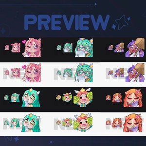 Star Guardian Emotes / Twitch Emote / Twitch Badge / Kai'sa / Neeko ...