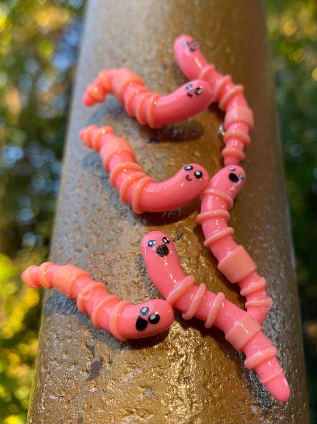 Tiny Pink Happy Magnets Handmade Polymer Clay Smiley Face Magnets Set ...