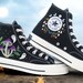 Custom Embroidered Converse, Ghost Embroidered Shoes, Halloween Vibes ...