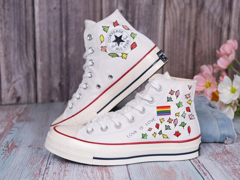 Heartstopper Converse, Bookish Inspired Converse, Nick & Charlie ...