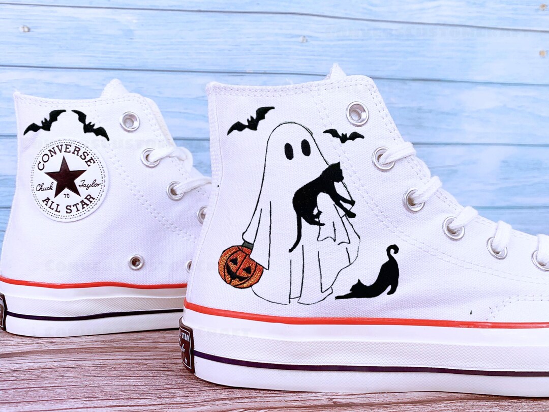 Custom Painted Converse, Chuck Taylor Converse Painted Halloween Shoes ...