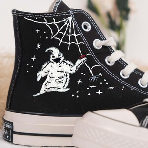 Custom Embroidered Halloween Converse, Character Embroidered Sneakers ...