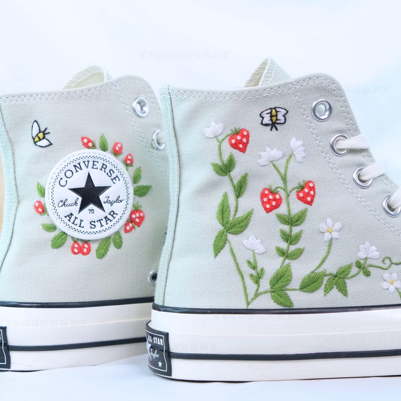 Sunflower Converse - Etsy