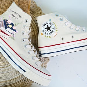 Embroidered Converse, Embroidered Bookish Converse, Just One More ...
