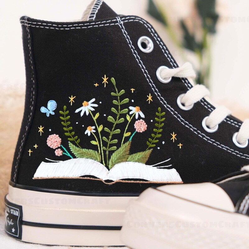 Floral Converse - Etsy
