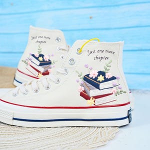Embroidered Converse, Embroidered Bookish Converse, Just One More ...