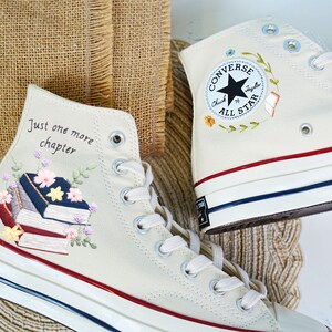 Embroidered Converse, Embroidered Bookish Converse, Just One More ...