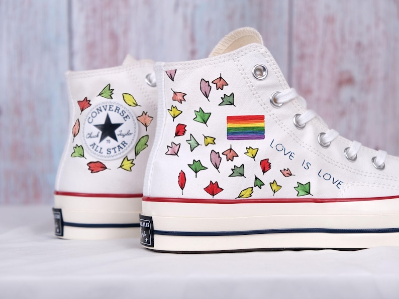 Heartstopper Converse, Bookish Inspired Converse, Nick & Charlie ...