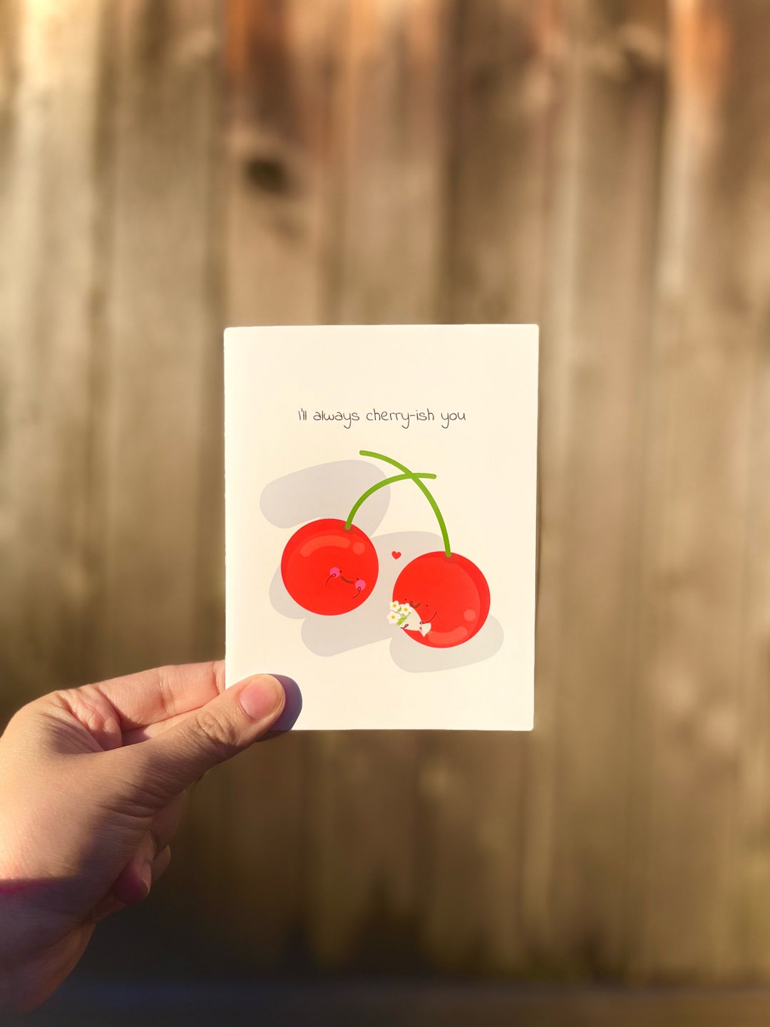I'll Always Cherry-ish You Adorable Cute Punny Cherry Valentines Day ...