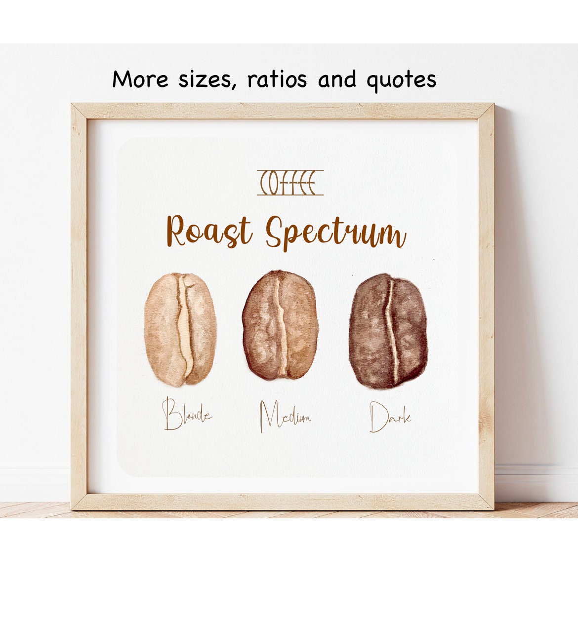 Coffee Beans Art Print Coffee Printable Poster Coffee Bean | Etsy