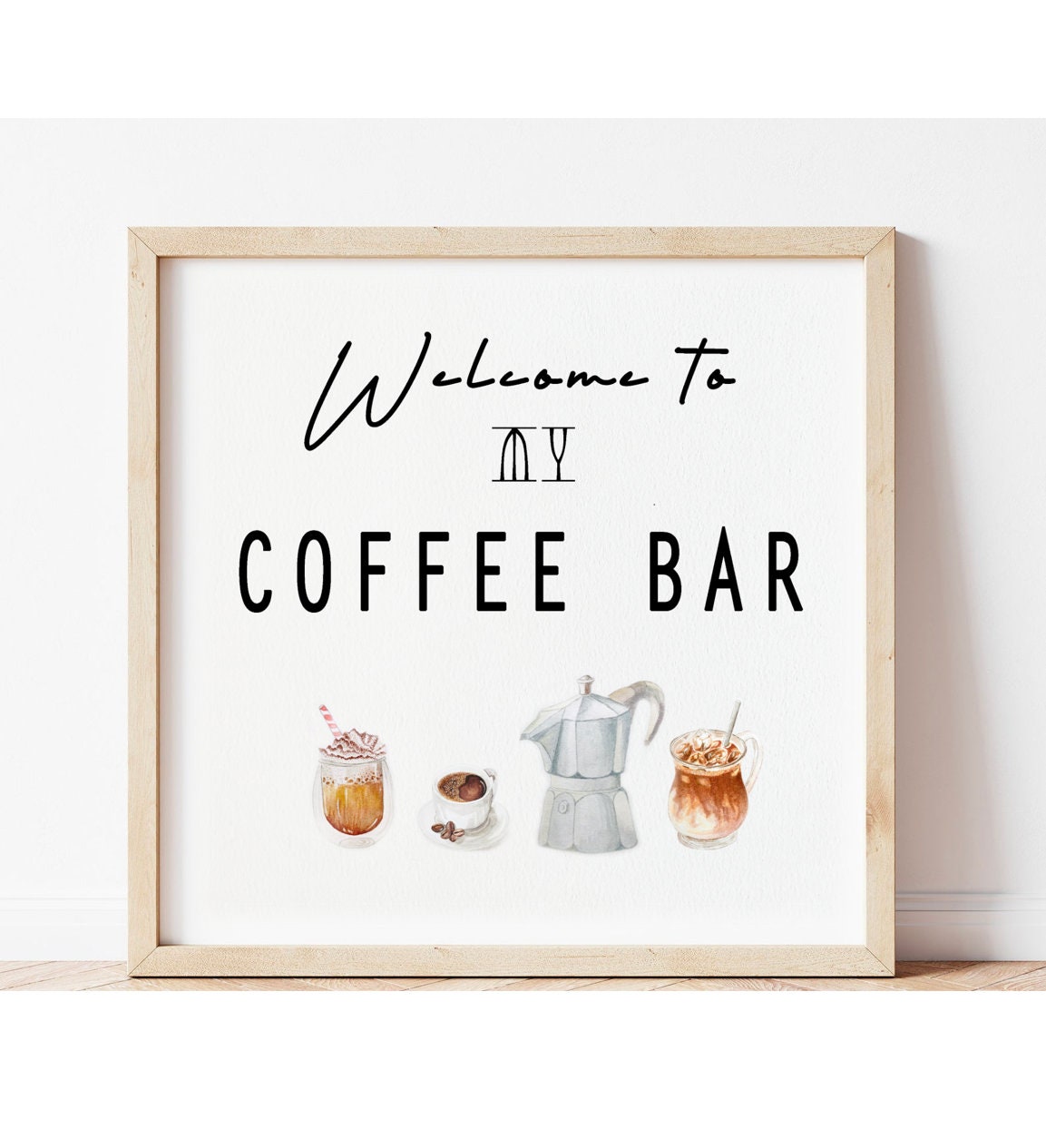 Coffee Bar Poster Coffee Art Print Coffee Wall Art Coffee - Etsy