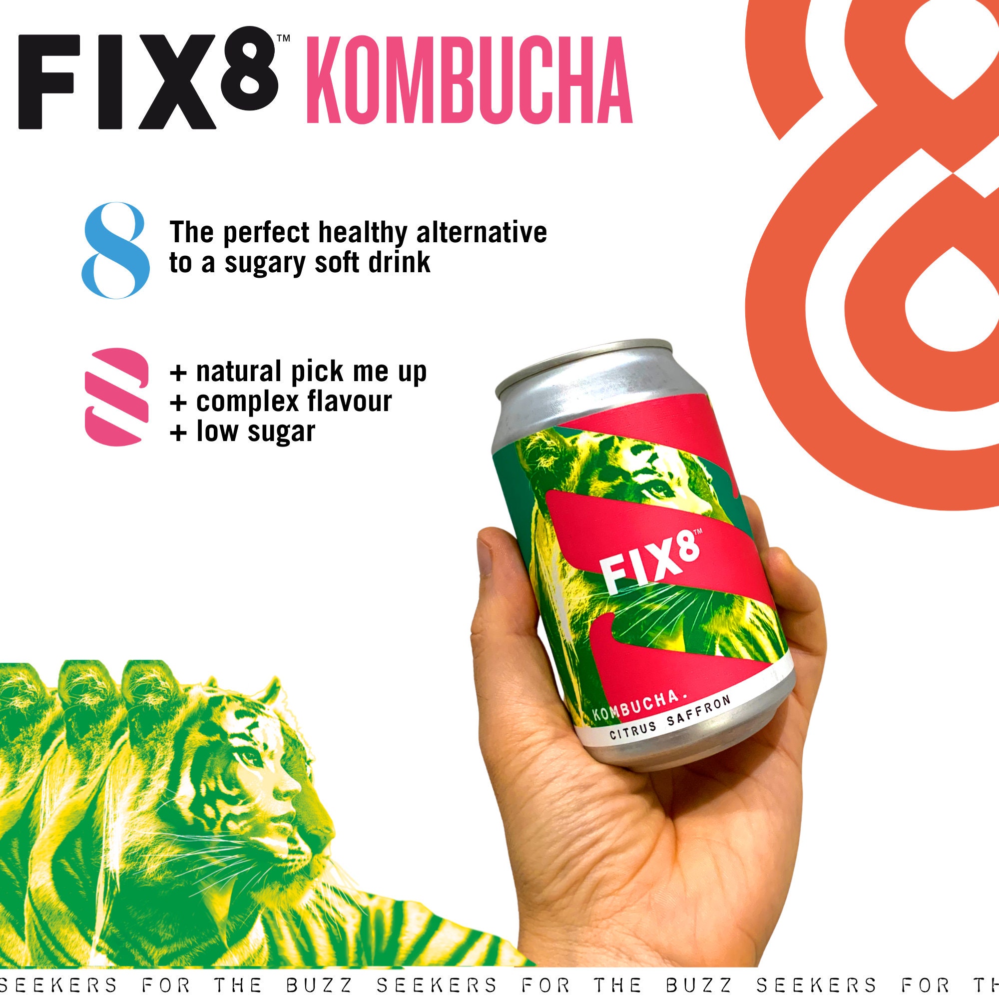 KOMBUCHA: Fix8 Citrus Saffron Kombucha 12 x 330ml latas - Etsy España