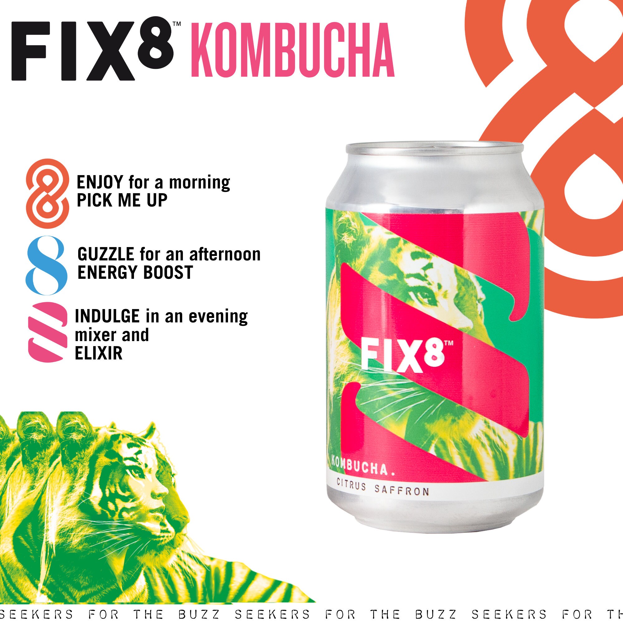 KOMBUCHA: Fix8 Citrus Saffron Kombucha 12 x 330ml latas - Etsy España