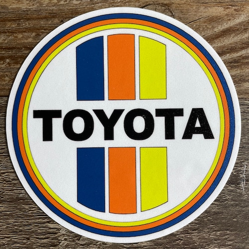 Toyota Retro Vintage Decal Sticker Round 4 Inch 3 Stripe - Etsy