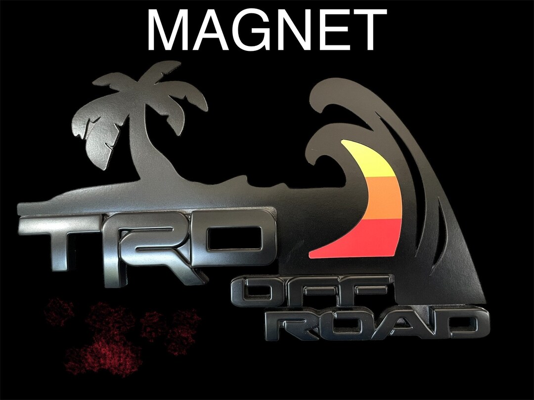 Fifth Gen Toyota 4runner TRD Offroad Magnet Set: Retro Beach Scene ...