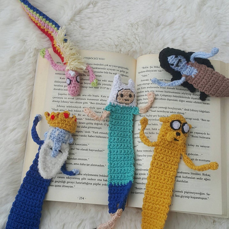 Cartoon Characters Crochet Bookmark/ Adventure Time | Etsy