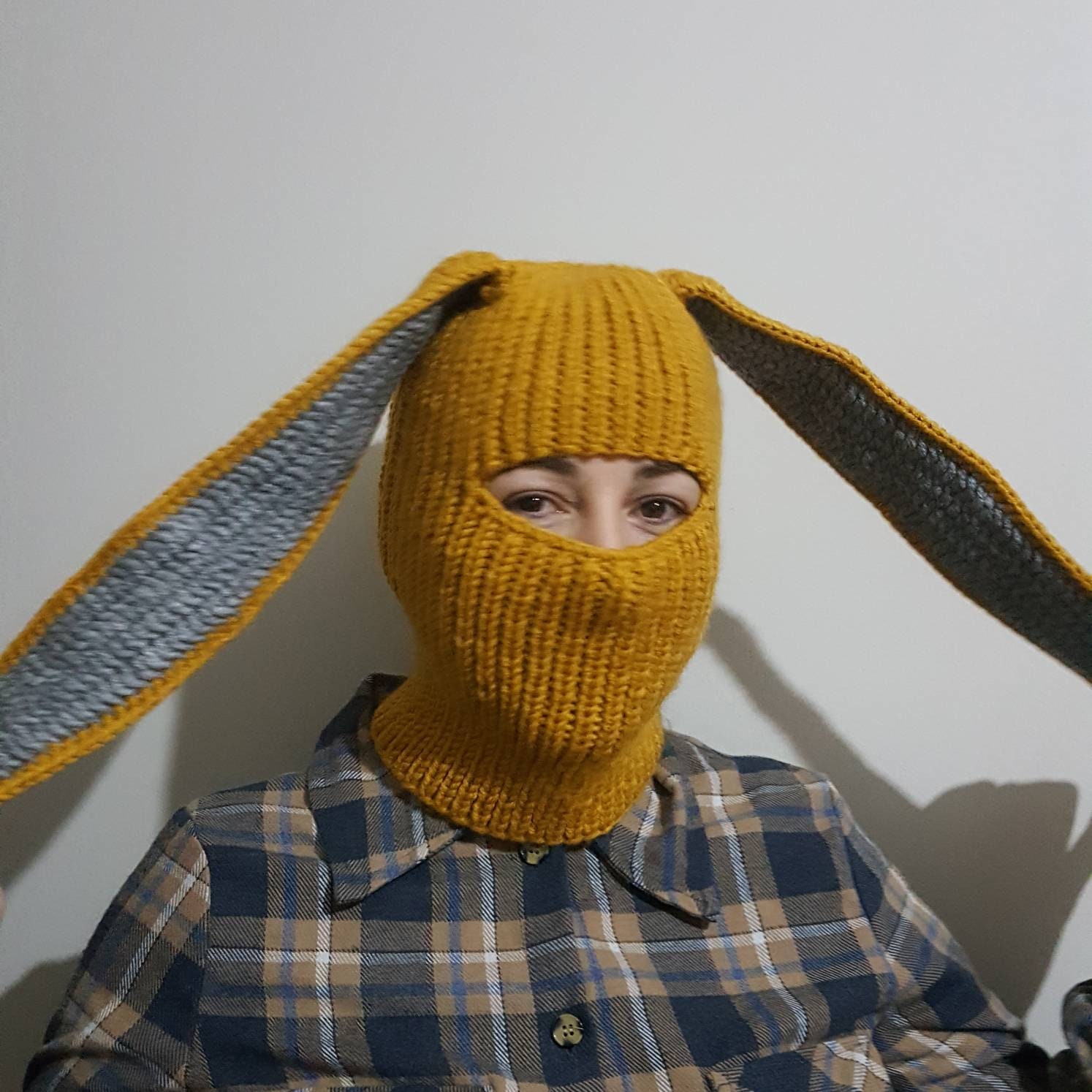 Customizable Trendy Bunny Balaclava/ One Hole Bunny Balaclava ...