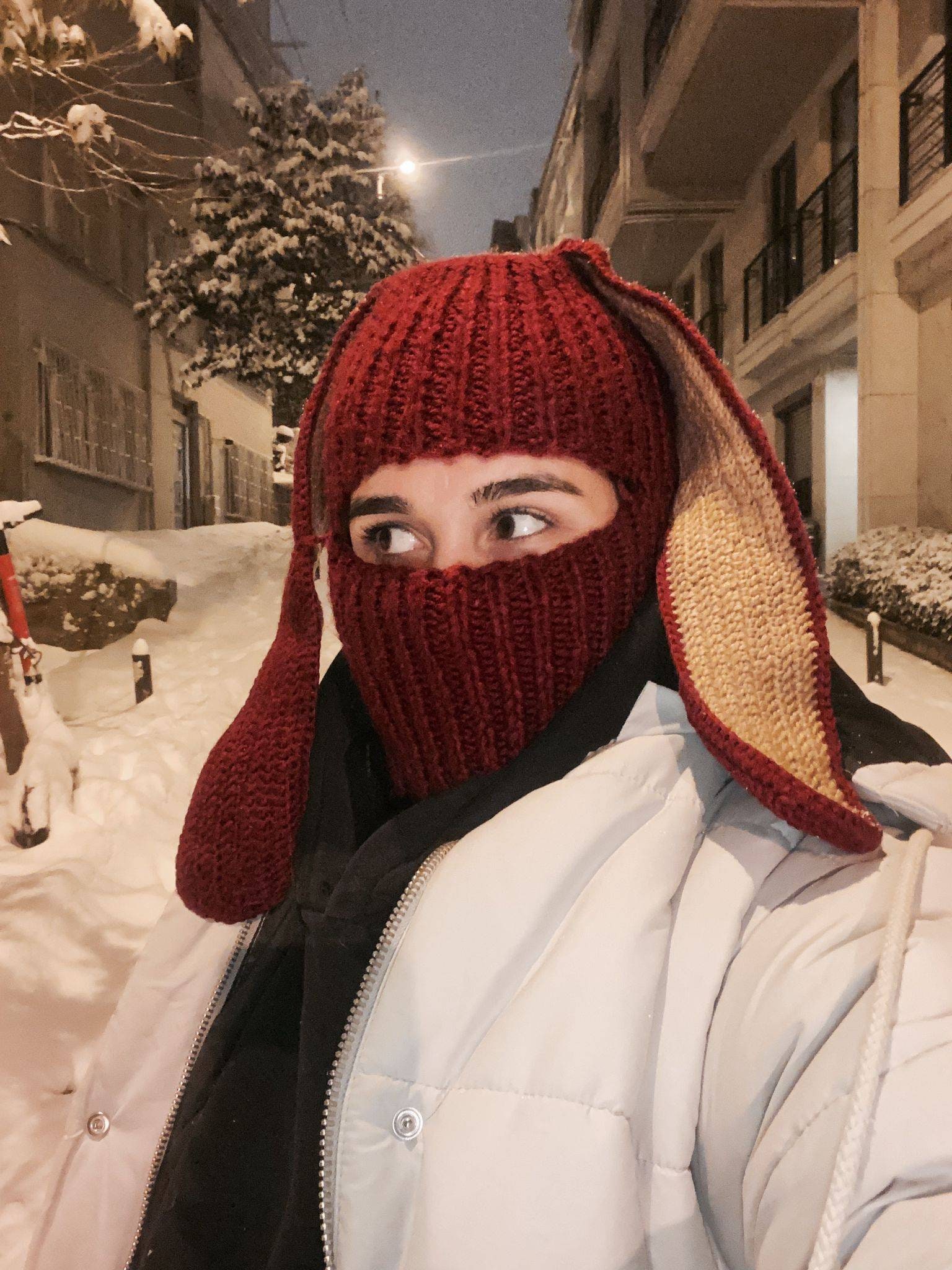 Customizable Trendy Bunny Balaclava/ One Hole Bunny Balaclava ...