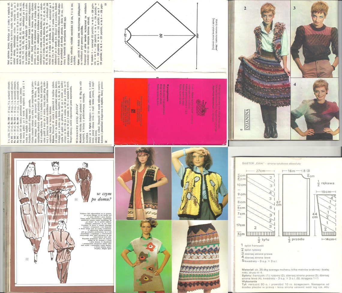 Vintage 70s-80s Polish Fashion Magazines: 760+ Pages (PDF) - Etsy