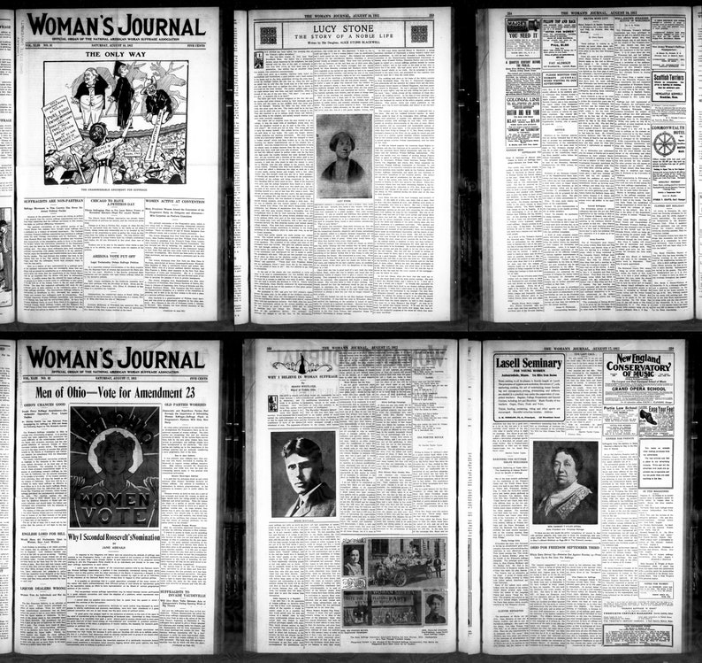 Woman's Journal 1912 Suffrage News Collection (PDF) - Etsy