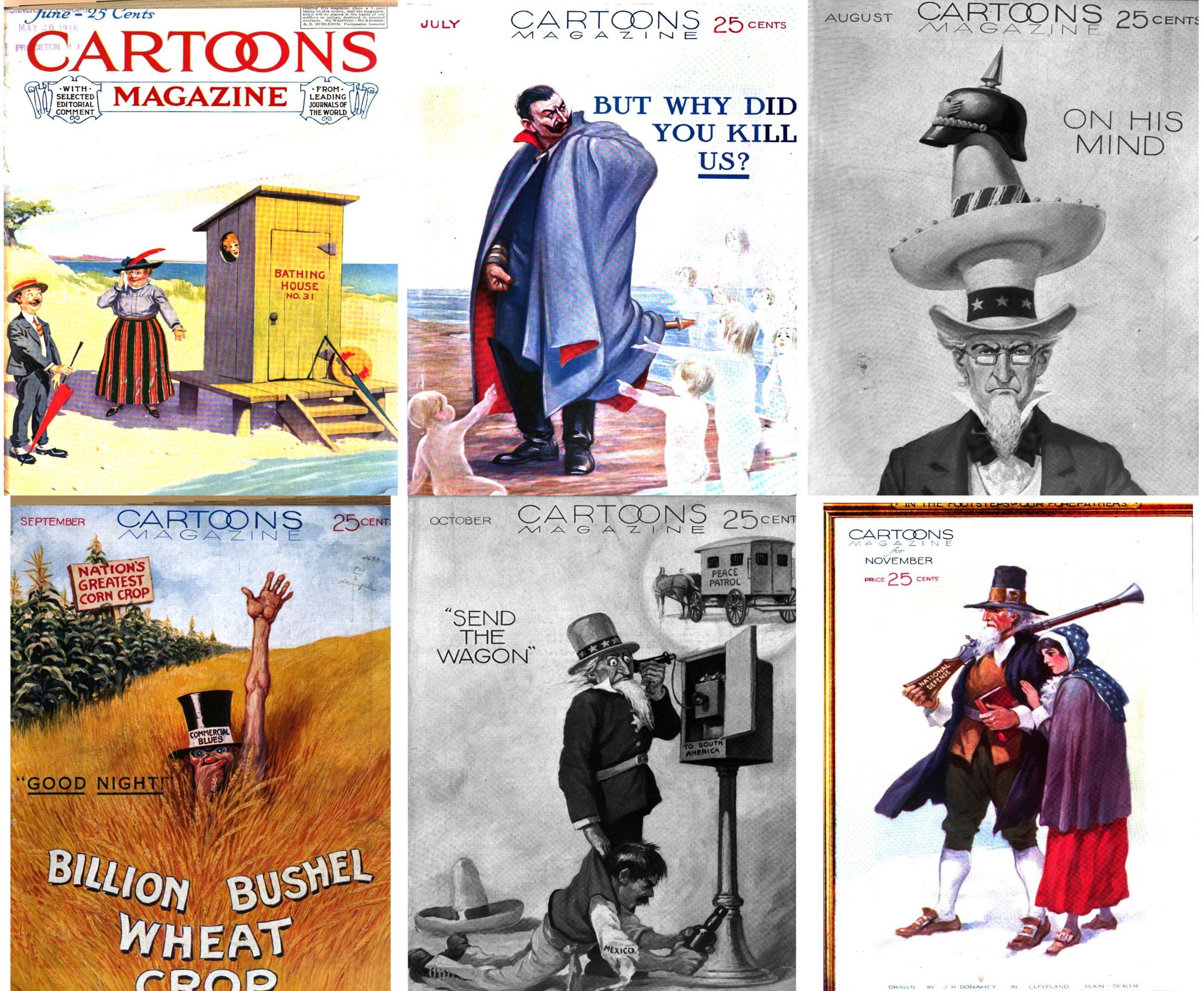 Vintage Caricature Magazine: 1915-1918 Cartoons - 12 Issues (PDF) - Etsy