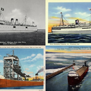 Vintage Ship Postcards - 200 Images of Vintage Ships and Postcard ...