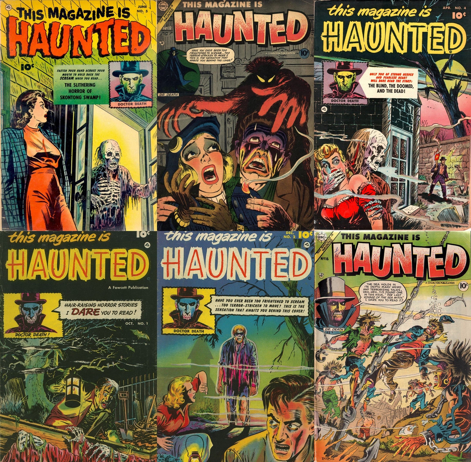 Vintage 1950s Horror Comic Book Collection: This Magazine is Haunted ...