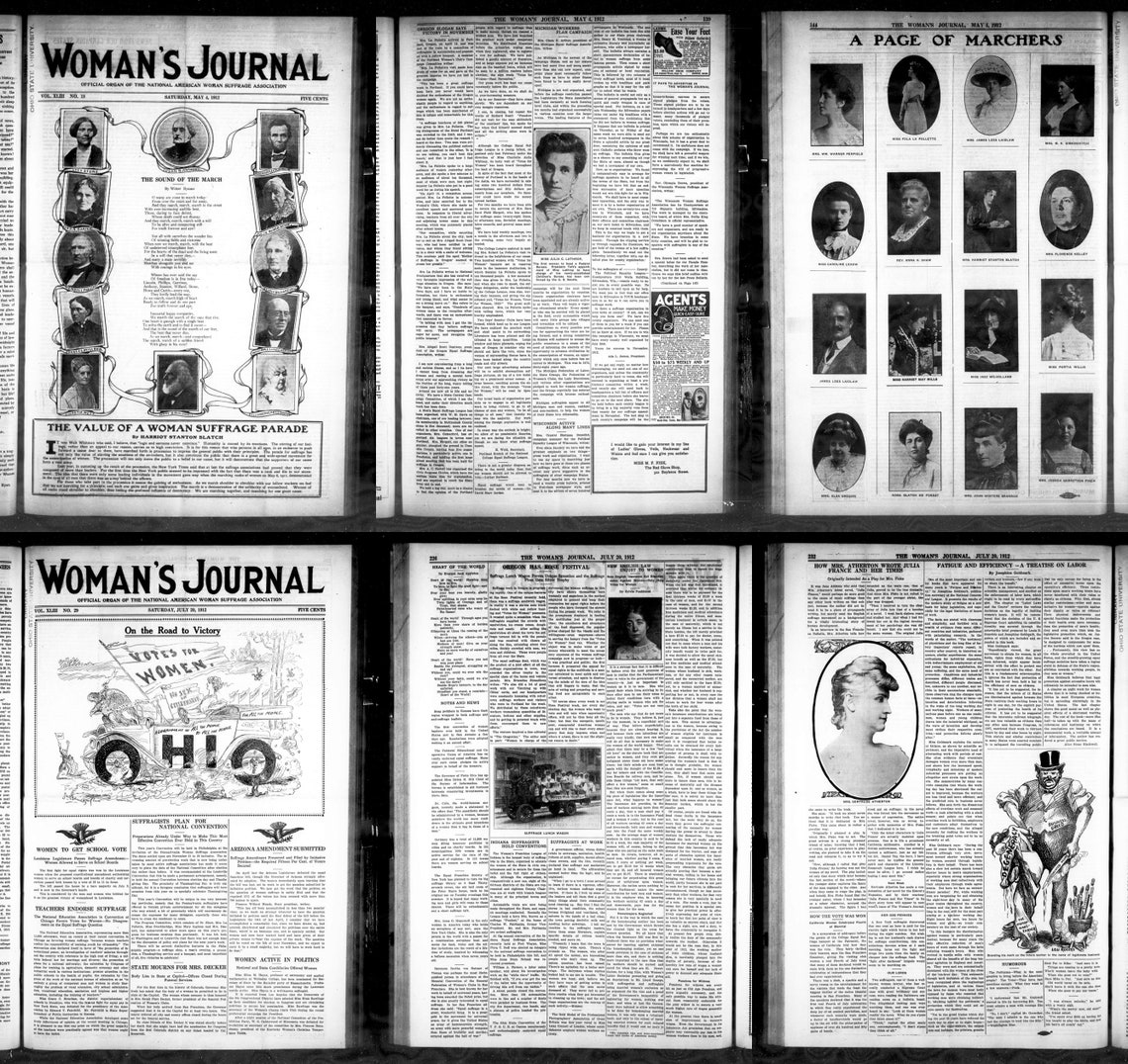The Woman's Journal and Suffrage News 1912 Collection. All 52 Weekly ...