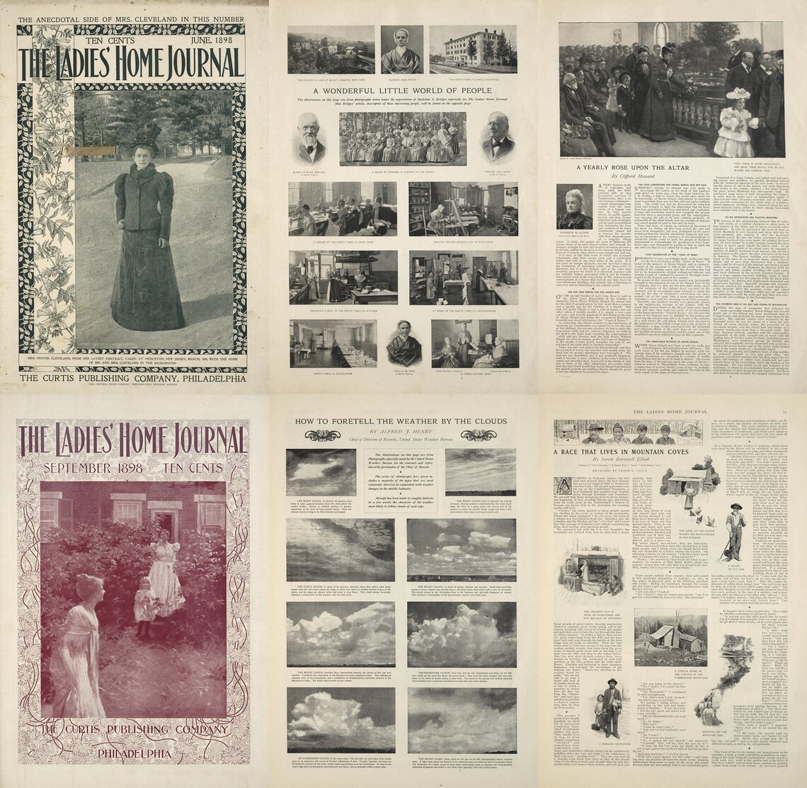 Ladies Home Journal Vintage Women's Magazines 1800s. 19th Century ...