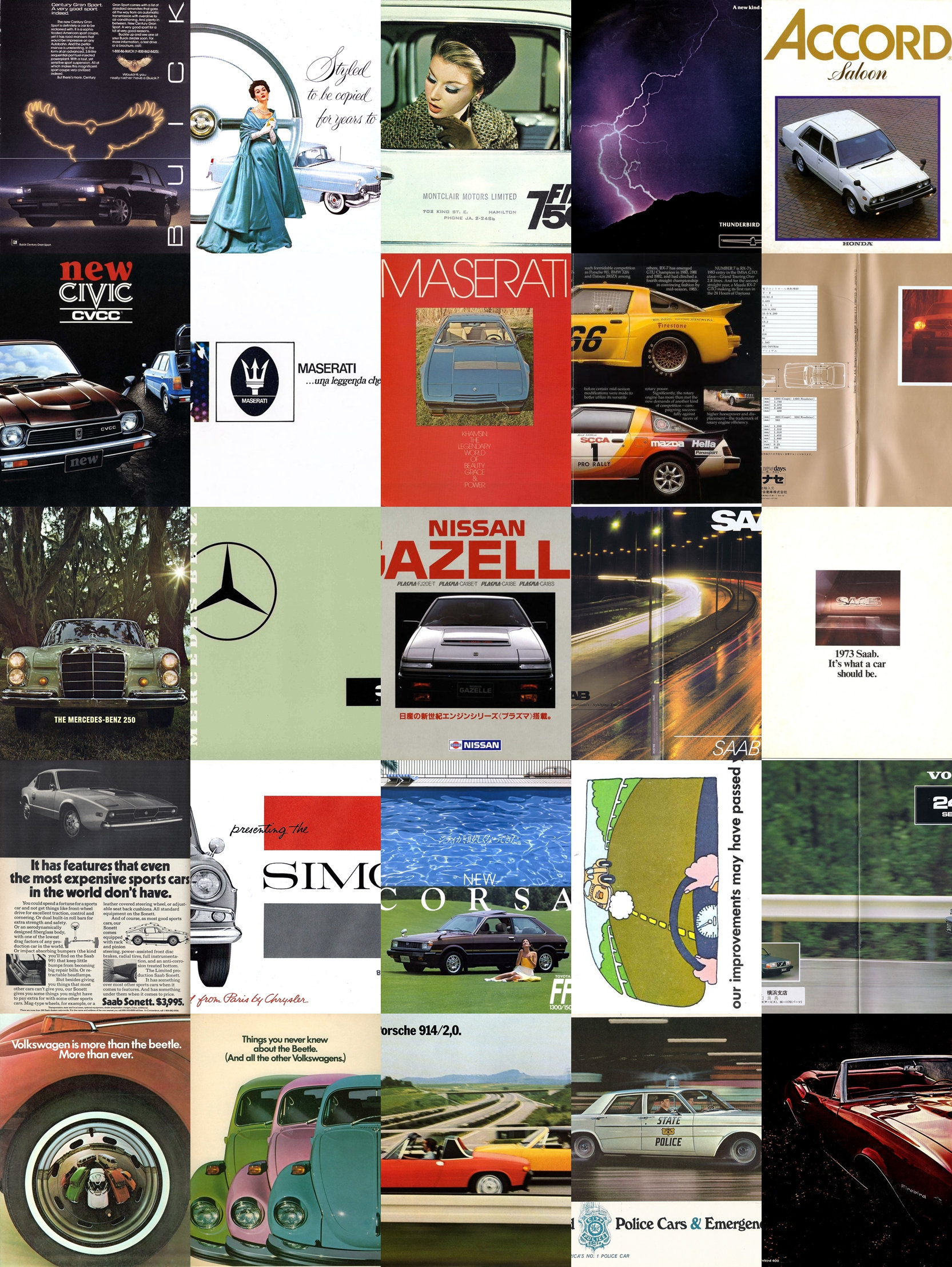 51 Vintage Car Pdf Brochures Buick, Cadillac, Maserati, Pontiac ...
