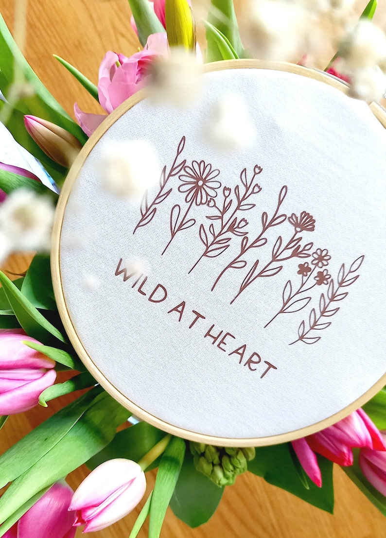 Plotterdatei Wildblumen SVG DXF Rund Im Kreis Kerzenteller - Etsy