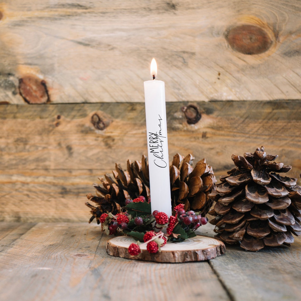 Christmas PDF Template Candle Tattoo Candle Sticker Candle Design Merry ...