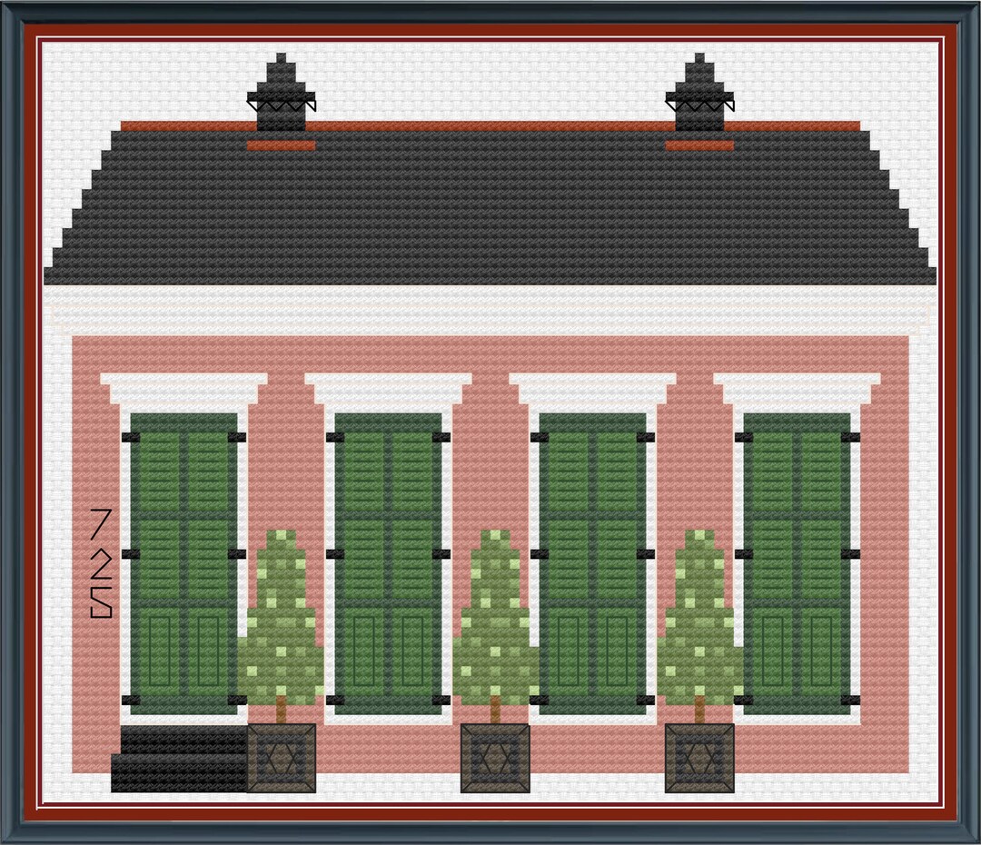 Creole Cottage Cross-stitch PDF Pattern - Etsy