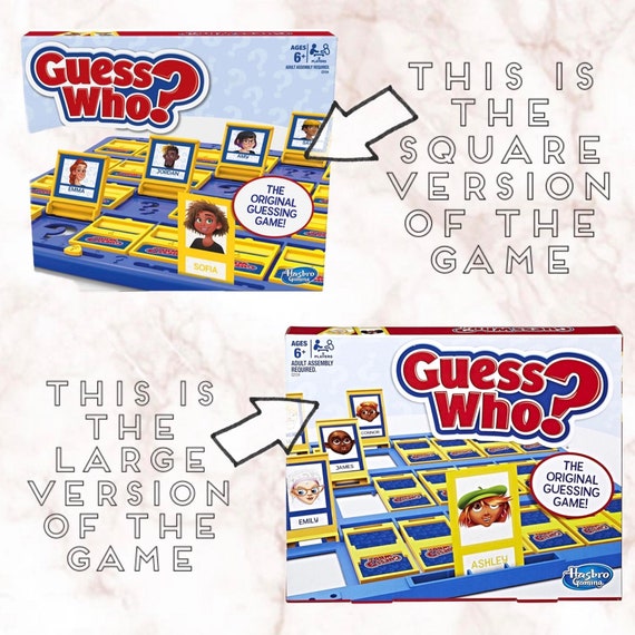 Guess Who Hasbro Printable Pages