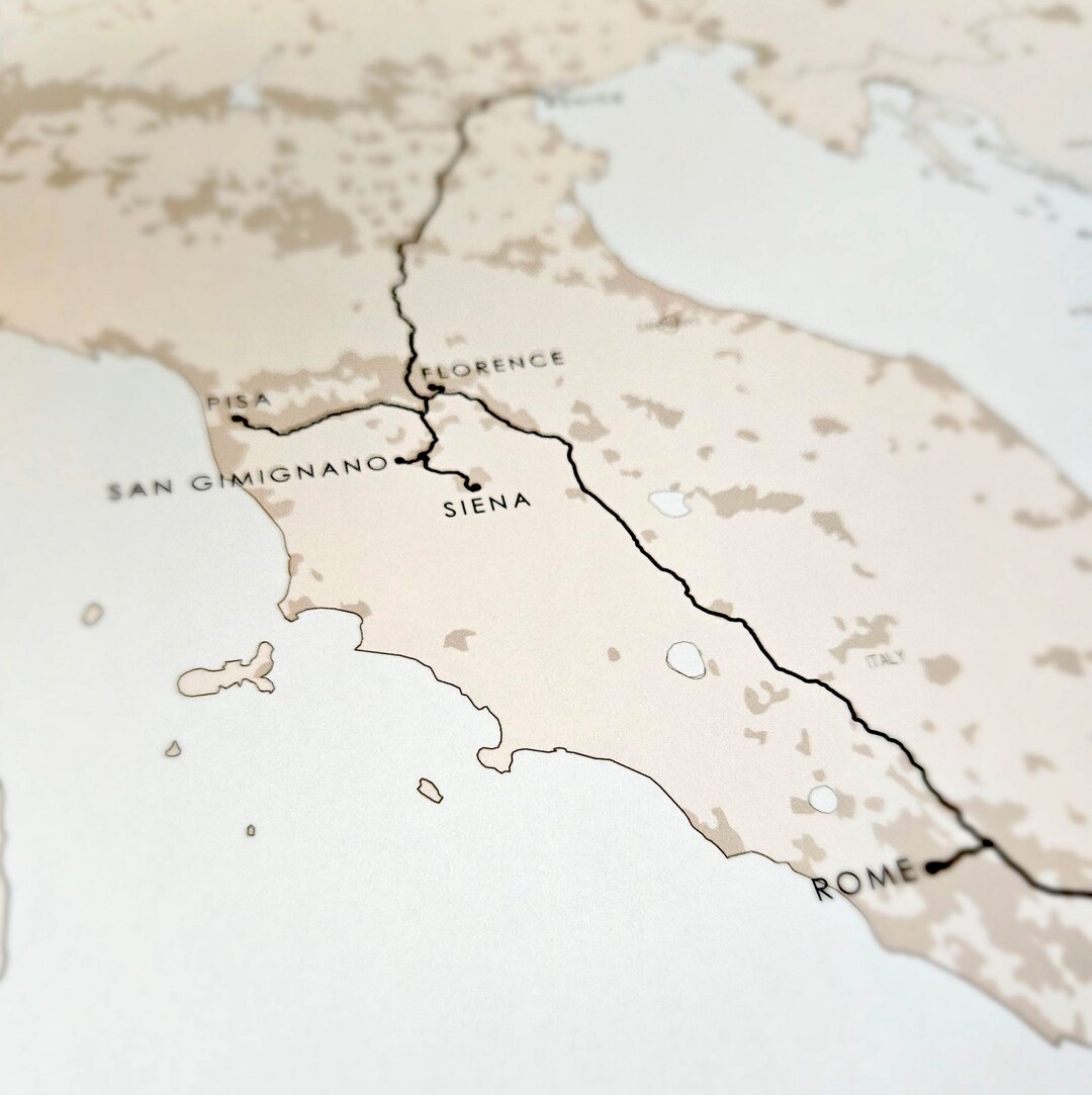 Personalize Map Adventure - Custom Travel Print - Memory Map ...