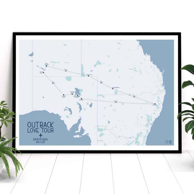 Driving Route Map Hiking Trail Personalize Travel Map - Etsy
