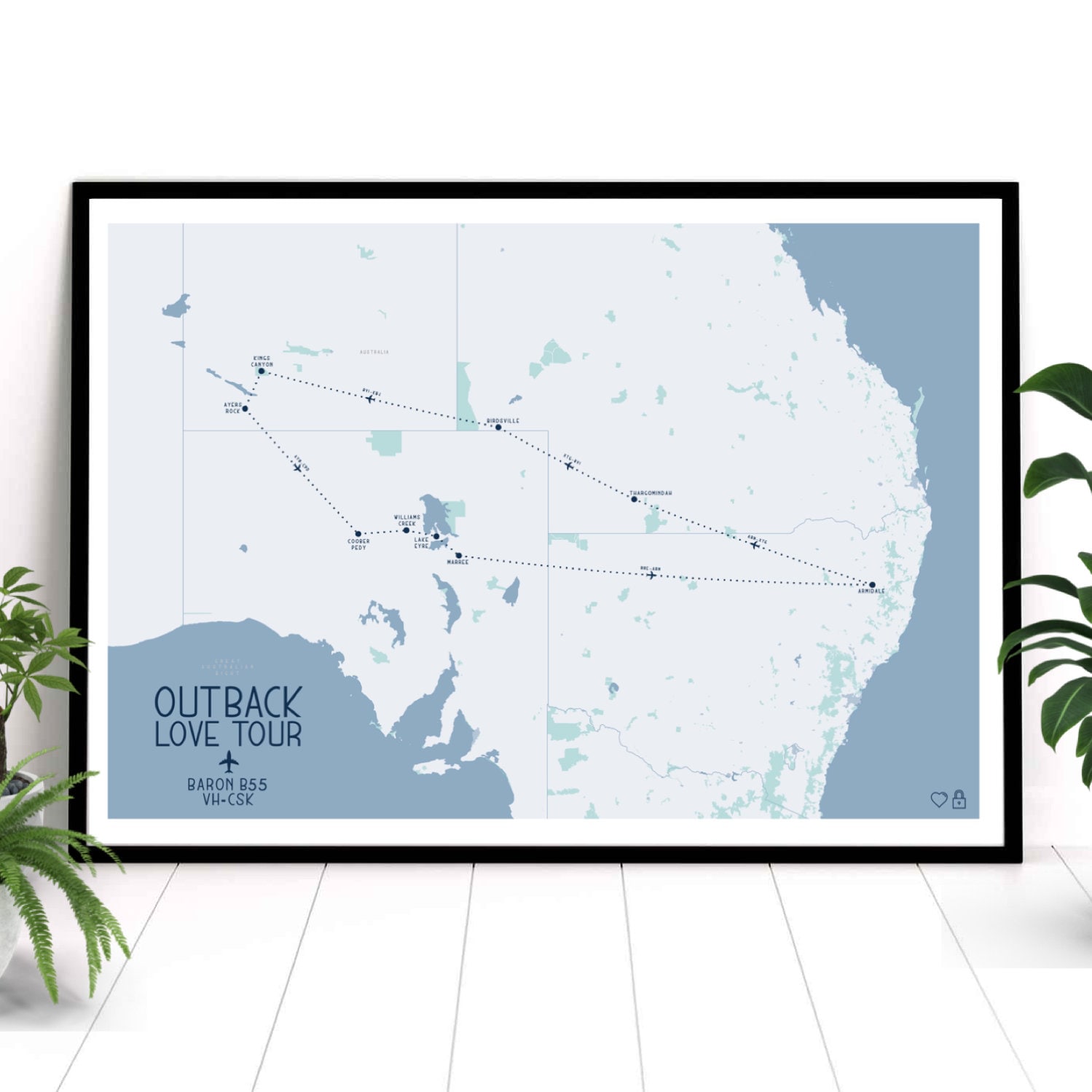 Custom Road Trip Map Travel Route Map Personalize Memory - Etsy Australia