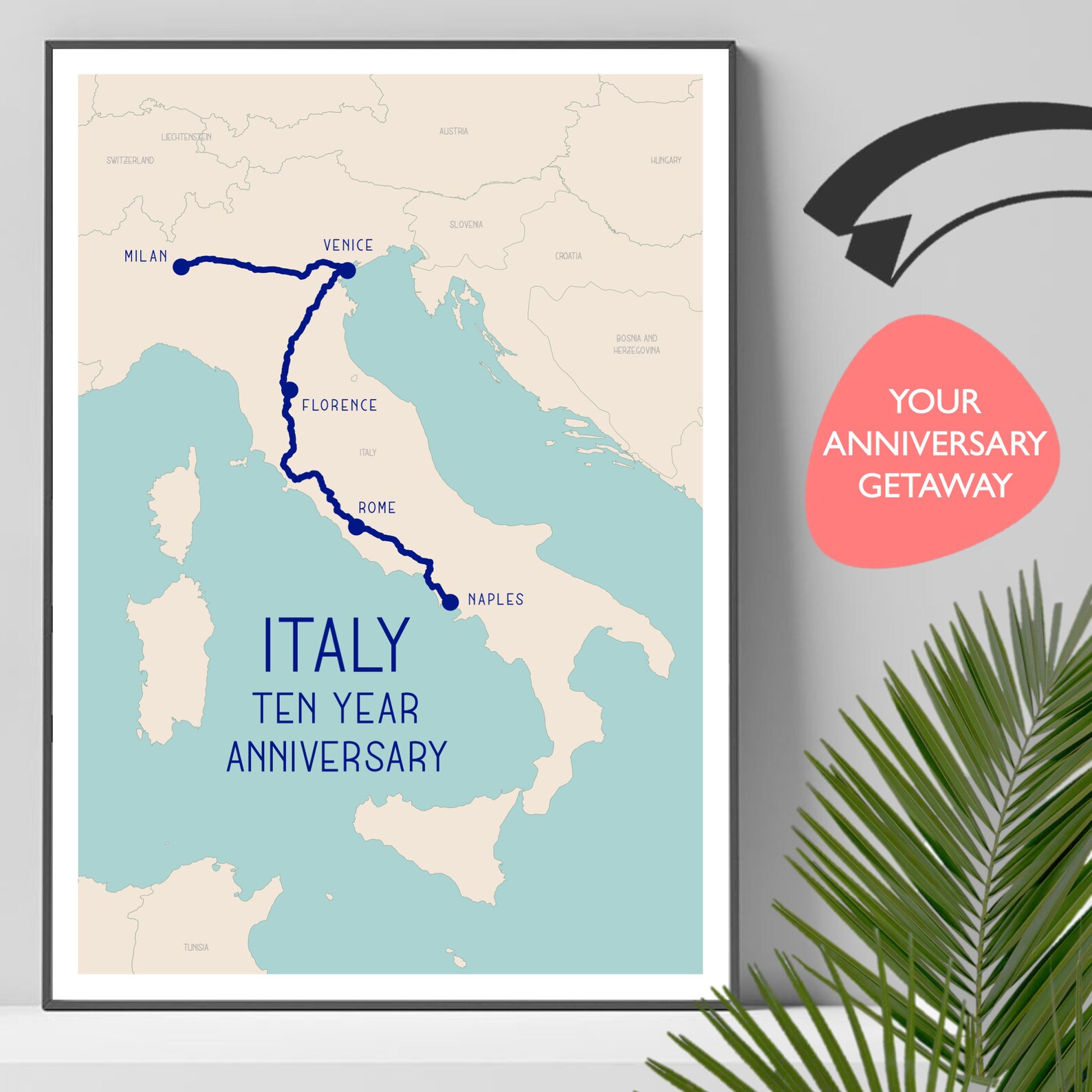 Map adventure Personalized travel route Custom memory map | Etsy