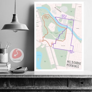 Personalised Hiking Map - Custom Running - Exercise Route - Marathon ...