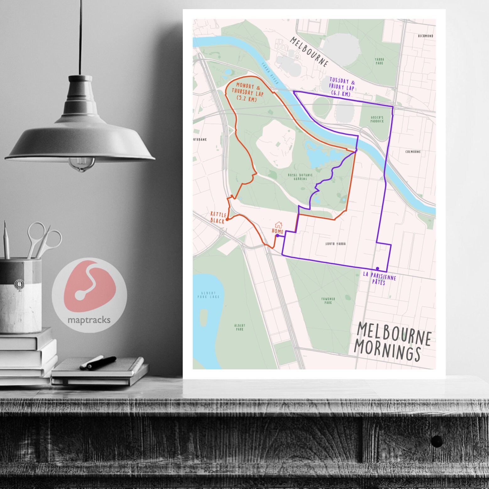 Personalised Hiking Map - Custom Running - Exercise Route - Marathon ...